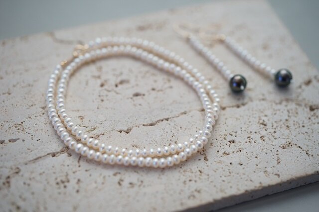 【seasons】18Kベビーパールプリンセスネックレス | iichi 日々の暮らしを心地よくするハンドメイドやアンティークのマーケットプレイス