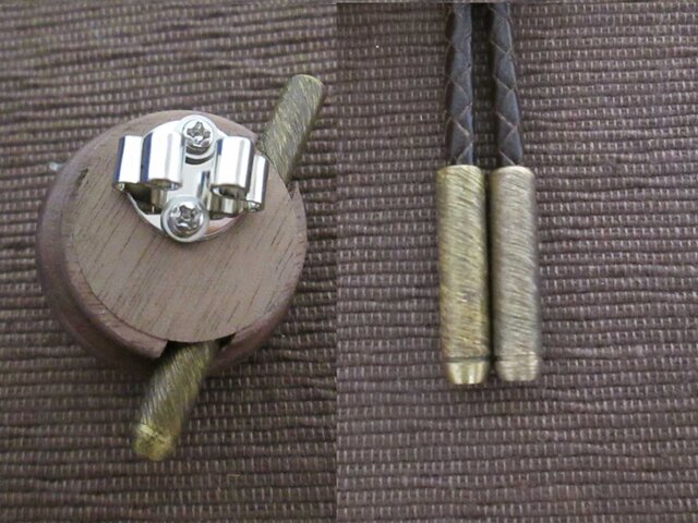 ループタイ Sサイズ 紐の長さ95cm 品名:カフェオレの色 | iichi 日々の暮らしを心地よくするハンドメイドやアンティークのマーケットプレイス