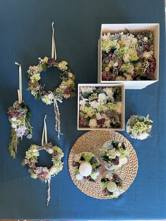 Grass flowers / グラスフラワーズ ポットアレンジ М | iichi 日々の暮らしを心地よくするハンドメイドやアンティークのマーケットプレイス