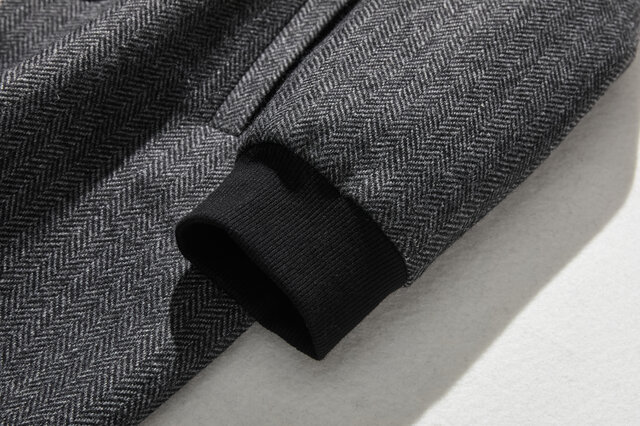 これからの季節の主役アウター ウール混ヘリンボーン織生地 ブルゾン コート 231013-1 | iichi 日々の暮らしを心地よくするハンドメイドやアンティークのマーケットプレイス