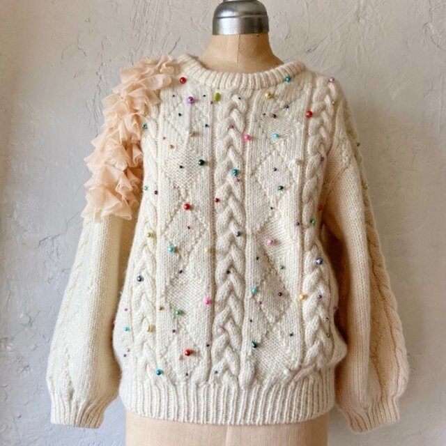 remake knit "d" | iichi 日々の暮らしを心地よくするハンドメイドやアンティークのマーケットプレイス