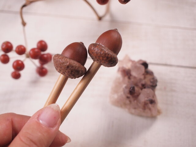 14号編み針 どんぐりの編み針 短め No.50 | iichi 日々の暮らしを心地よくするハンドメイドやアンティークのマーケットプレイス