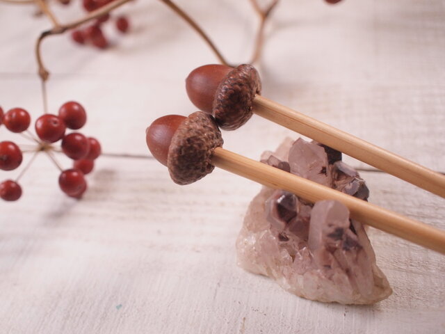 14号編み針 どんぐりの編み針 短め No.50 | iichi 日々の暮らしを心地よくするハンドメイドやアンティークのマーケットプレイス