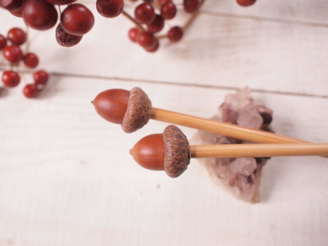 難・14号編み針 どんぐりの編み針 短め No.53 | iichi 日々の暮らしを心地よくするハンドメイドやアンティークのマーケットプレイス