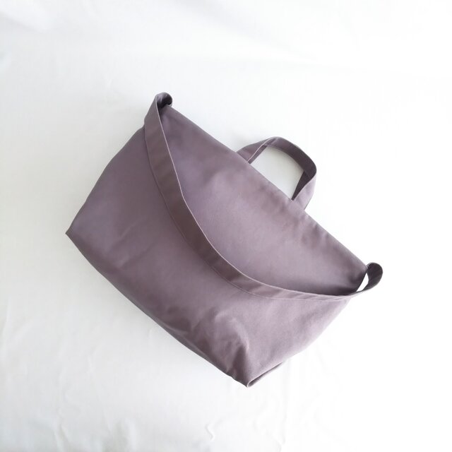 ダブルファスナー開閉 2wayトートバッグ／グレー／A4対応 | iichi 日々の暮らしを心地よくするハンドメイドやアンティークのマーケットプレイス