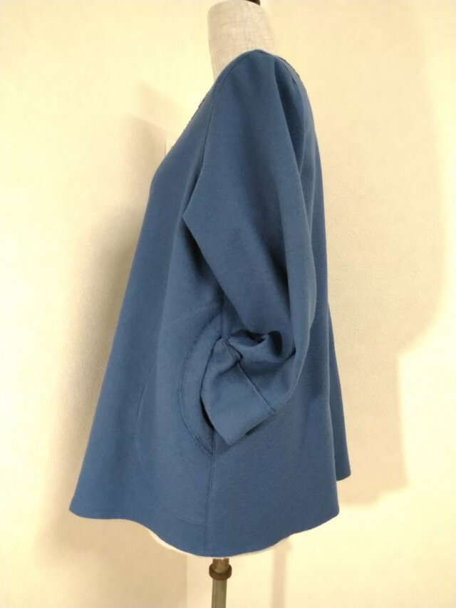 あったか、可愛いフワ感有りのチュニックワンピ。BLPO-176 | iichi 日々の暮らしを心地よくするハンドメイドやアンティークのマーケットプレイス