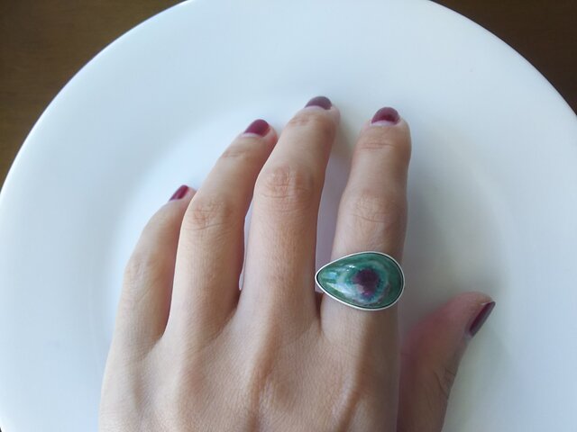 和みのリング ルビーインフックサイト | iichi 日々の暮らしを心地よくするハンドメイドやアンティークのマーケットプレイス