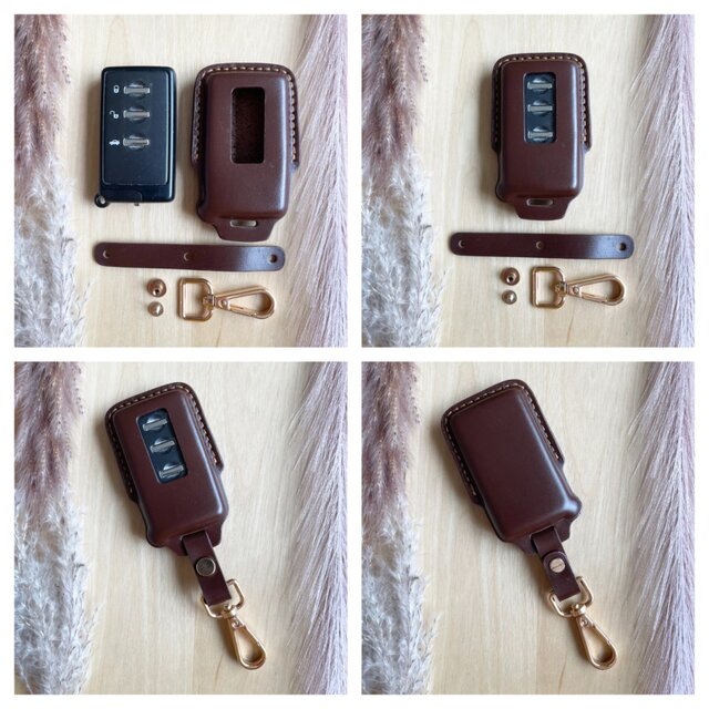 【選べる革とステッチと金具】 スマートキーケース キーカバー スバル 等 本革 革製 A00489 | iichi 日々の暮らしを心地よくするハンドメイドやアンティークのマーケットプレイス