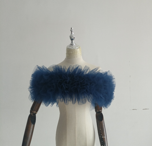 送料無料！ウエディングドレス ネイビー オフショルダー襟 お色直し | iichi 日々の暮らしを心地よくするハンドメイドやアンティークのマーケットプレイス