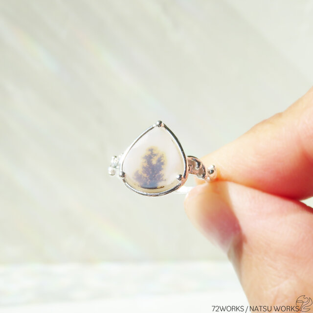 デンドリティック アゲート リング / Dendritic Agate Ring m9 | iichi 日々の暮らしを心地よくするハンドメイドやアンティークのマーケットプレイス