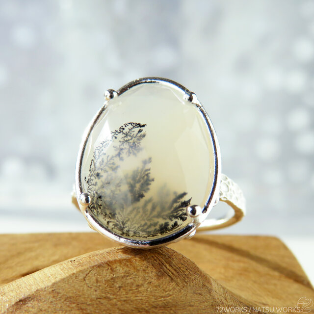 デンドリティック アゲート リング / Dendritic Agate Ring rc | iichi 日々の暮らしを心地よくするハンドメイドやアンティークのマーケットプレイス