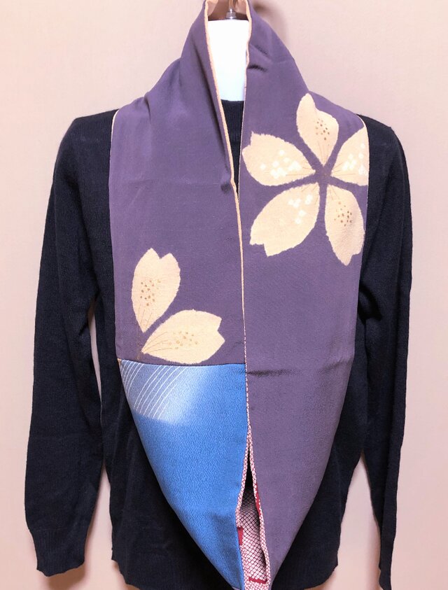 和布着物リメイクスヌード17 | iichi 日々の暮らしを心地よくするハンドメイドやアンティークのマーケットプレイス