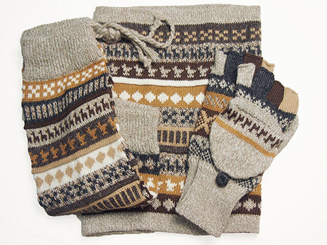 アルパカ ミトン手袋GU AU985g | iichi 日々の暮らしを心地よくするハンドメイドやアンティークのマーケットプレイス