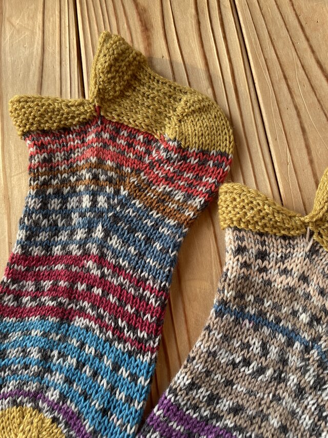 No.1332うつぼソックス194匹め | iichi 日々の暮らしを心地よくするハンドメイドやアンティークのマーケットプレイス