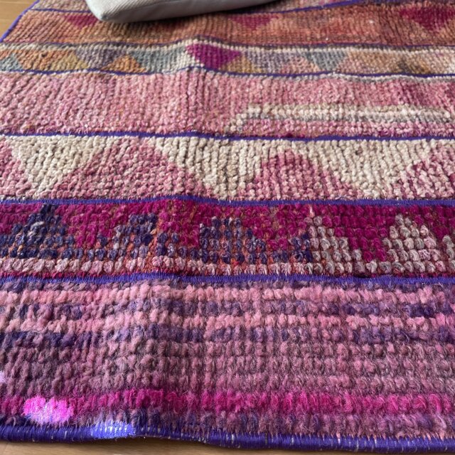 トルコヴィンテージラグ 76×113 ウール100% ヘルキラグ パッチワーク | iichi 日々の暮らしを心地よくするハンドメイドやアンティークのマーケットプレイス