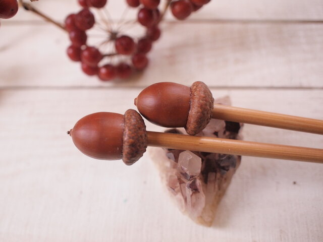 14号編み針 どんぐりの編み針 短め No.62 | iichi 日々の暮らしを心地よくするハンドメイドやアンティークのマーケットプレイス