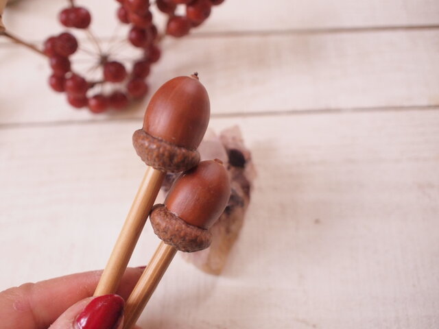 14号編み針 どんぐりの編み針 短め No.62 | iichi 日々の暮らしを心地よくするハンドメイドやアンティークのマーケットプレイス