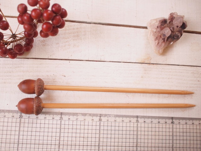 14号編み針 どんぐりの編み針 短め No.62 | iichi 日々の暮らしを心地よくするハンドメイドやアンティークのマーケットプレイス