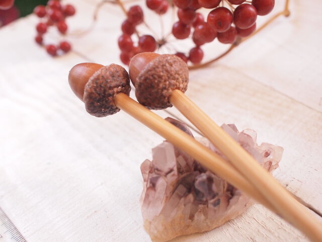 14号編み針 どんぐりの編み針 短め No.70 | iichi 日々の暮らしを心地よくするハンドメイドやアンティークのマーケットプレイス