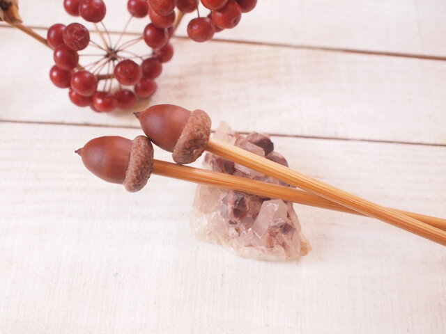 12号編み針 どんぐりの編み針 短め No.64 | iichi 日々の暮らしを心地よくするハンドメイドやアンティークのマーケットプレイス