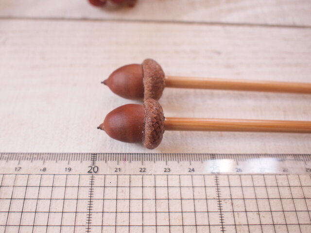 12号編み針 どんぐりの編み針 短め No.64 | iichi 日々の暮らしを心地よくするハンドメイドやアンティークのマーケットプレイス