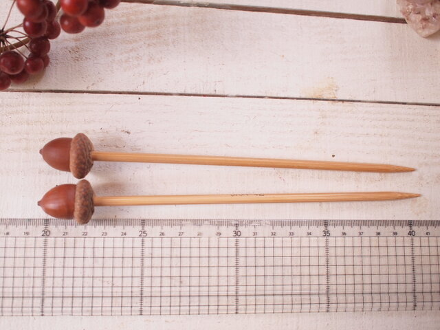 10号編み針 どんぐりの編み針 短め No.59 | iichi 日々の暮らしを心地よくするハンドメイドやアンティークのマーケットプレイス