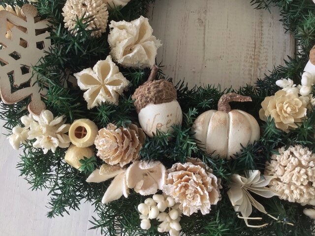 クリスマスリースH(23cm) | iichi 日々の暮らしを心地よくするハンドメイドやアンティークのマーケットプレイス