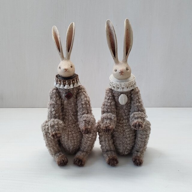 うさぎ mocha (b) | iichi 日々の暮らしを心地よくするハンドメイドやアンティークのマーケットプレイス