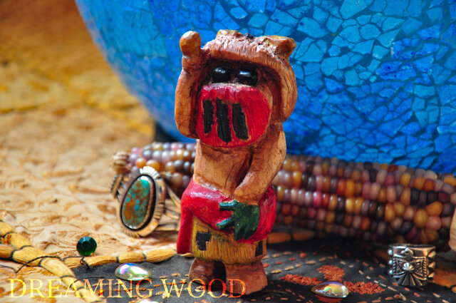 ロングヘアーカチナ Longhair Katsina ornament Hokyan Angak'china | iichi 日々の暮らしを ...