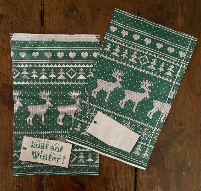 germany かわいいknitの柄の袋8枚Set | iichi 日々の暮らしを心地よくするハンドメイドやアンティークのマーケットプレイス