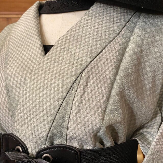 和洋折衷 レトロ 古着 洗える 化繊 着物 和 モダン ハンドメイド リメイク ワンピース ドレス KW-81 | iichi 日々の暮らしを心地よくするハンドメイドやアンティークのマーケットプレイス