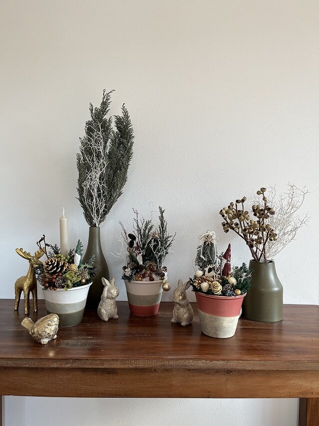 2023 Christmas Wonder holiday / ワンダーホリデー ML（サンタ×ツリー×マツボックリ） | iichi 日々の暮らしを心地よくするハンドメイドやアンティークの ...