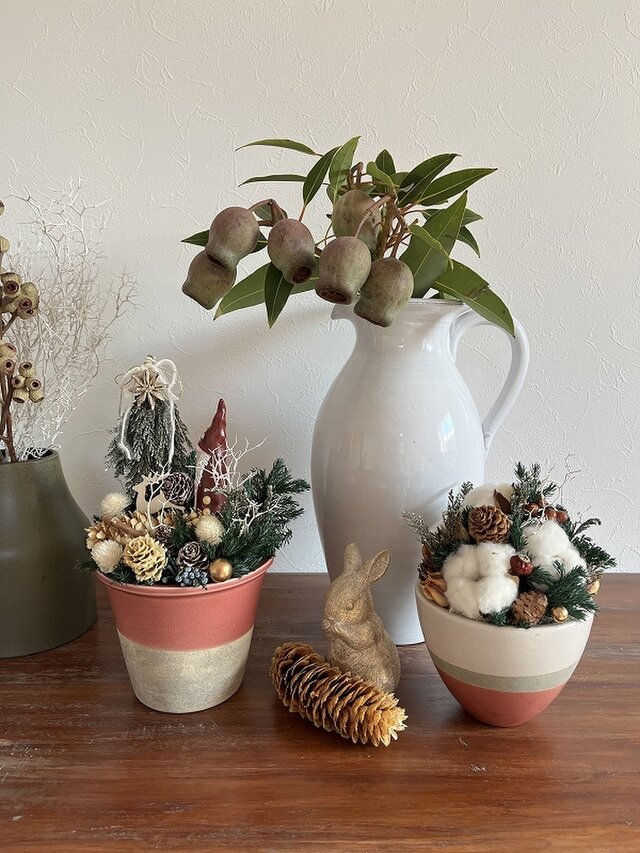 2023 Christmas Wonder holiday / ワンダーホリデー ML（サンタ×ツリー×マツボックリ） | iichi 日々の暮らしを心地よくするハンドメイドやアンティークの ...