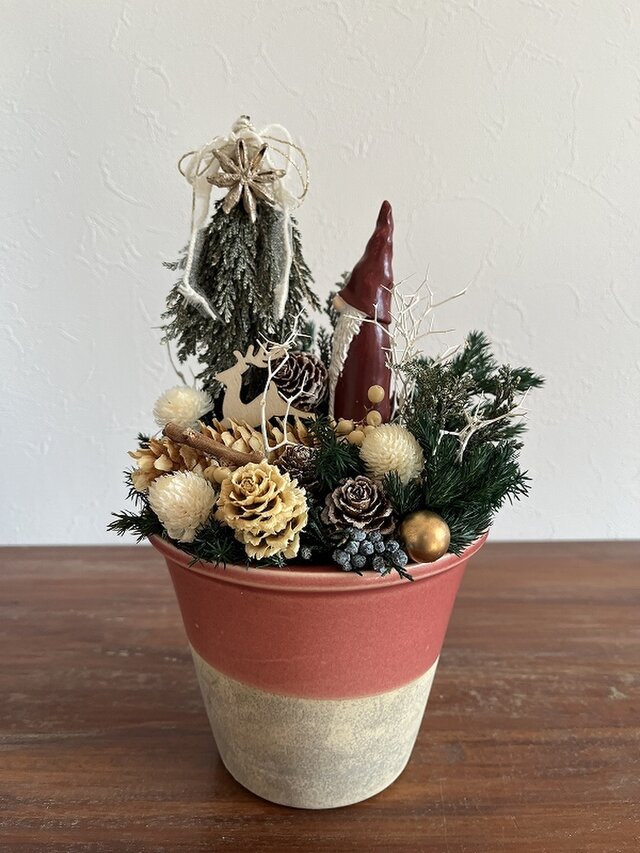 2023 Christmas Wonder holiday / ワンダーホリデー ML（サンタ×ツリー×マツボックリ） | iichi 日々の暮らしを心地よくするハンドメイドやアンティークの ...