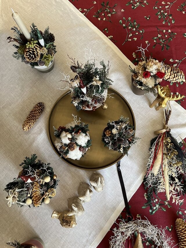 2023 Christmas Wonder holiday / ワンダーホリデー ML（サンタ×ツリー×プレゼント） | iichi 日々の暮らしを心地よくするハンドメイドやアンティークの ...