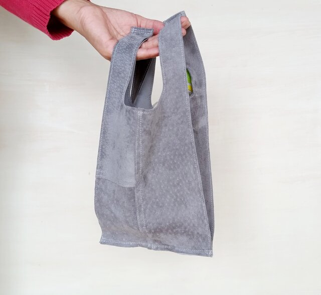 【送料無料 お試し価格】ガーラのような かわいすぎるエコバッグ 5p (S) グレー | iichi 日々の暮らしを心地よくするハンドメイドやアンティークのマーケットプレイス