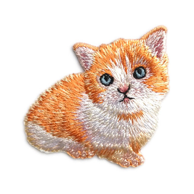 アップリケワッペン ベビージンジャーキャット とら猫 UI 1882 | iichi 日々の暮らしを心地よくするハンドメイドやアンティークのマーケットプレイス