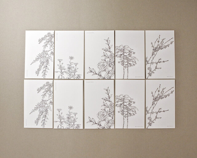 山野草のメッセージカード＊005（ケース付き） | iichi 日々の暮らしを心地よくするハンドメイドやアンティークのマーケットプレイス