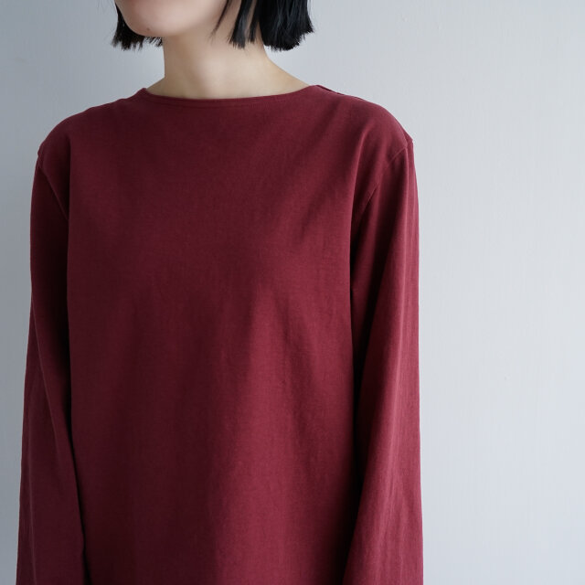 size2sold/MVSコットン/センターバックロンティー/tawny port/size1 | iichi 日々の暮らしを心地よくするハンドメイドやアンティークのマーケットプレイス