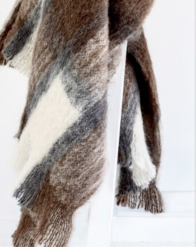 Alpaca Throw - Plateau [アルパカスロー（大判ブランケット）] | iichi 日々の暮らしを心地よくするハンドメイドやアンティークのマーケットプレイス