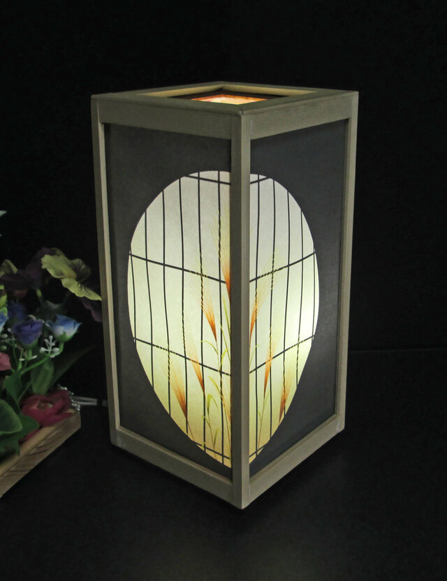 デザイン永久保存フイルム加工済み・桧枠造り 華燭の宿り木／夕べの灯り LED・軽量／GK-025 | iichi 日々の暮らしを心地よくするハンドメイドやアンティークのマーケットプレイス