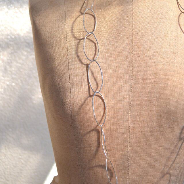 銀の手作りチェーン ロングネックレス －162－ | iichi 日々の暮らしを心地よくするハンドメイドやアンティークのマーケットプレイス