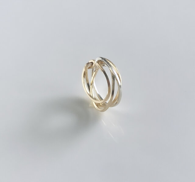 14kgf silver925 イヤーカフ2点セット Snow & diagonal 4連 パール | iichi 日々の暮らしを心地よくするハンドメイドやアンティークのマーケットプレイス