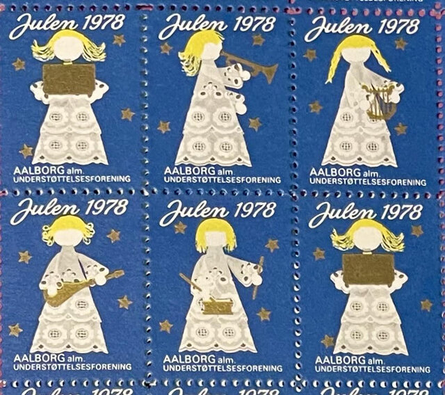 x‘mas sealのartmuseum Denmark stamp | iichi 日々の暮らしを心地よくするハンドメイドやアンティークのマーケットプレイス