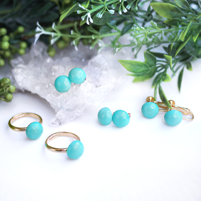 ☆湖北省産極上ターコイズのフリーサイズリング ～Kukka | iichi 日々の暮らしを心地よくするハンドメイドやアンティークのマーケットプレイス