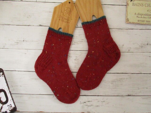 冷え取りソックス Lana Grossa Meilenweit Tweed 161&159 | iichi 日々の暮らしを心地よくするハンドメイドやアンティークのマーケットプレイス