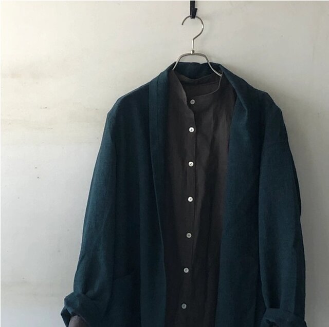 【秋冬お出掛けSET】Lサイズ コート＆ロングシャツ905 | iichi 日々の暮らしを心地よくするハンドメイドやアンティークのマーケットプレイス