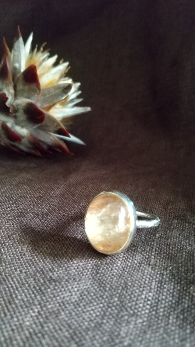 ガーデンクォーツシルバーリング#11.5～12 | iichi 日々の暮らしを心地よくするハンドメイドやアンティークのマーケットプレイス