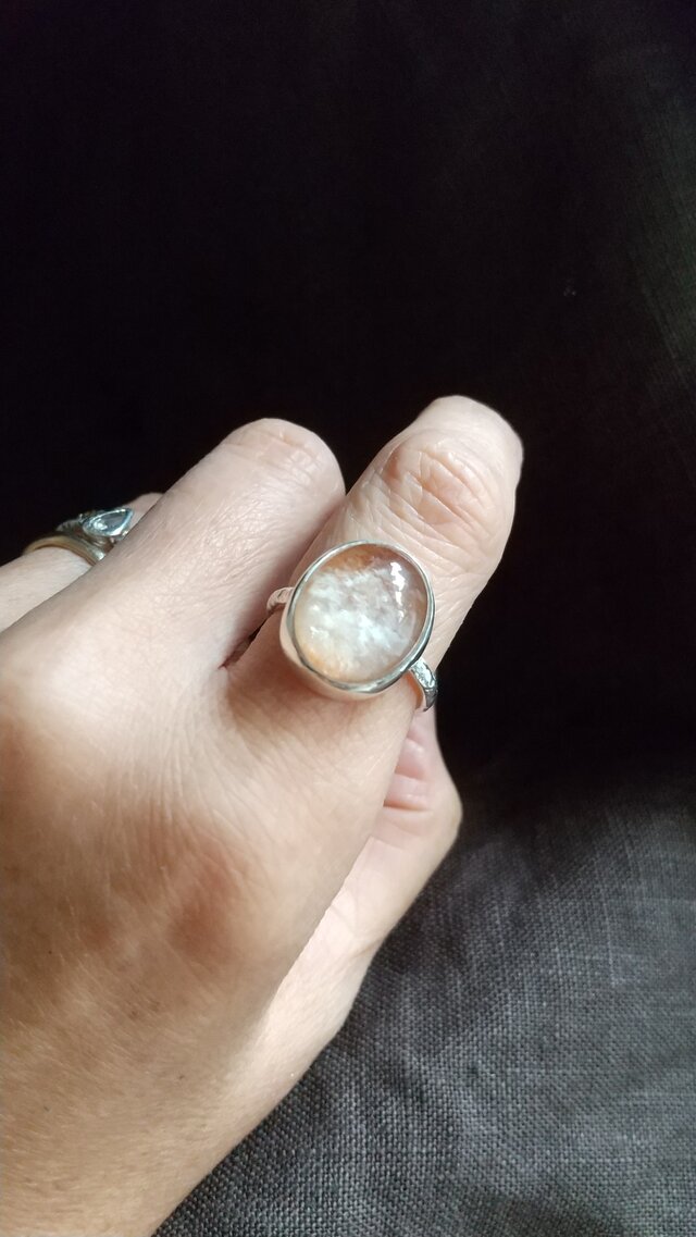 ガーデンクォーツシルバーリング#11.5～12 | iichi 日々の暮らしを心地よくするハンドメイドやアンティークのマーケットプレイス