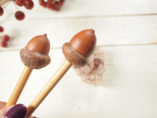 14号編み針 どんぐりの編み針 短め No.72 | iichi 日々の暮らしを心地よくするハンドメイドやアンティークのマーケットプレイス